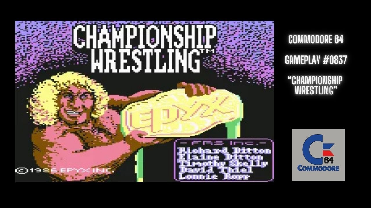 Championship Wrestling (Commodore 64 / Gameplay #0837) - YouTube