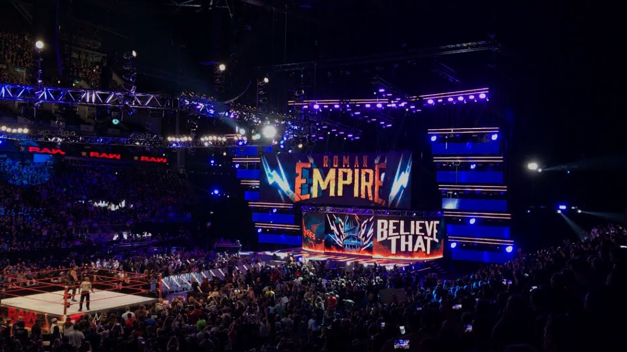 Roman Reigns gets booed in London | RAW @ TheO2 London, UK - YouTube