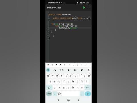 Pattern-4 | Java pattern programs | Java programming | Java - YouTube