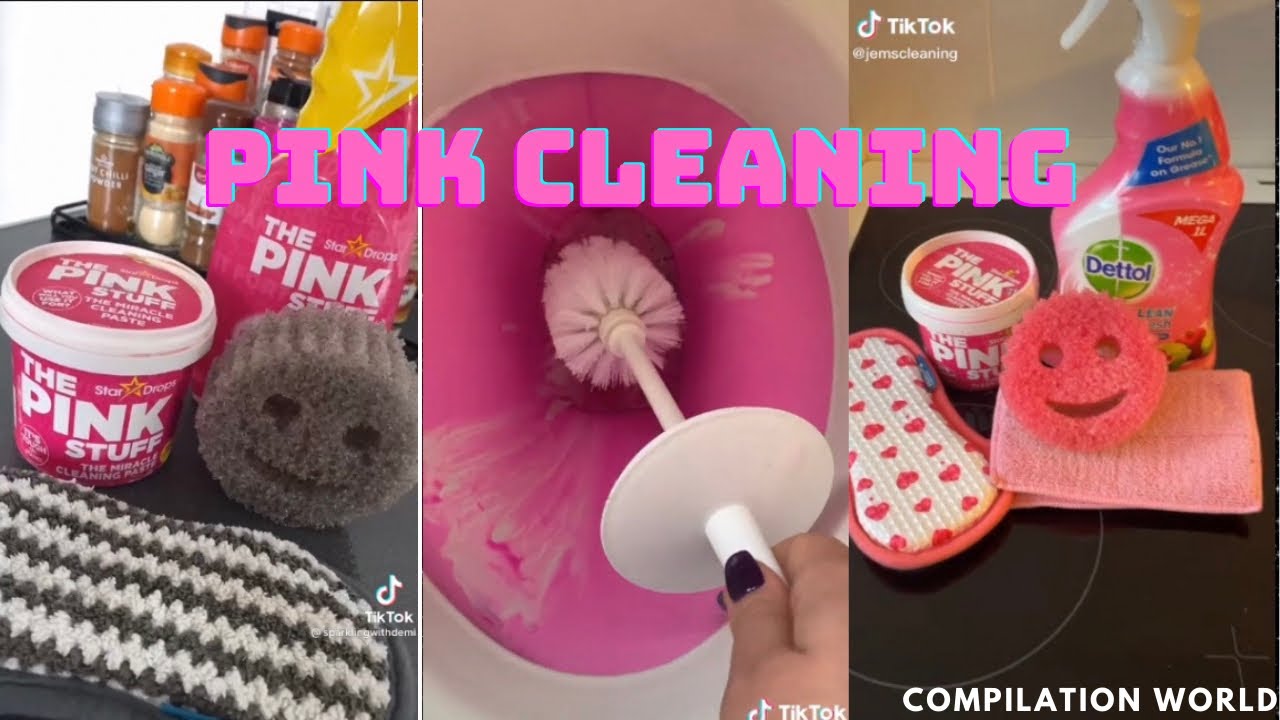 PINK CLEANING I Motivation I Spring Cleaning I Cleaning TikTok I ...
