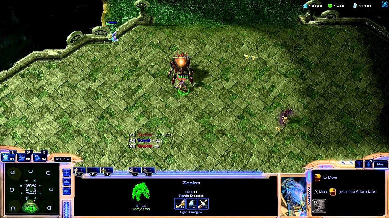 Starcraft 2 - Zealot vs Ravager - YouTube