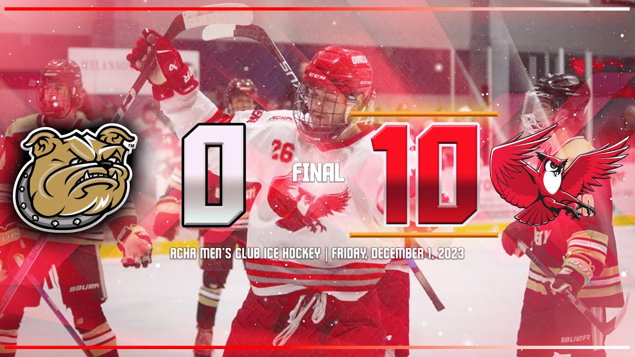 Keene State Men's Club Ice Hockey Highlights vs. Bryant 12/1/2023 - YouTube