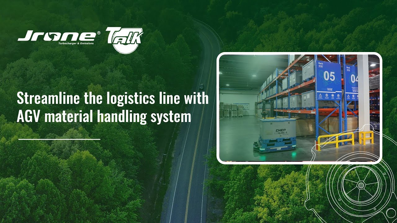 Streamline the logistics line with AGV material handling system - YouTube