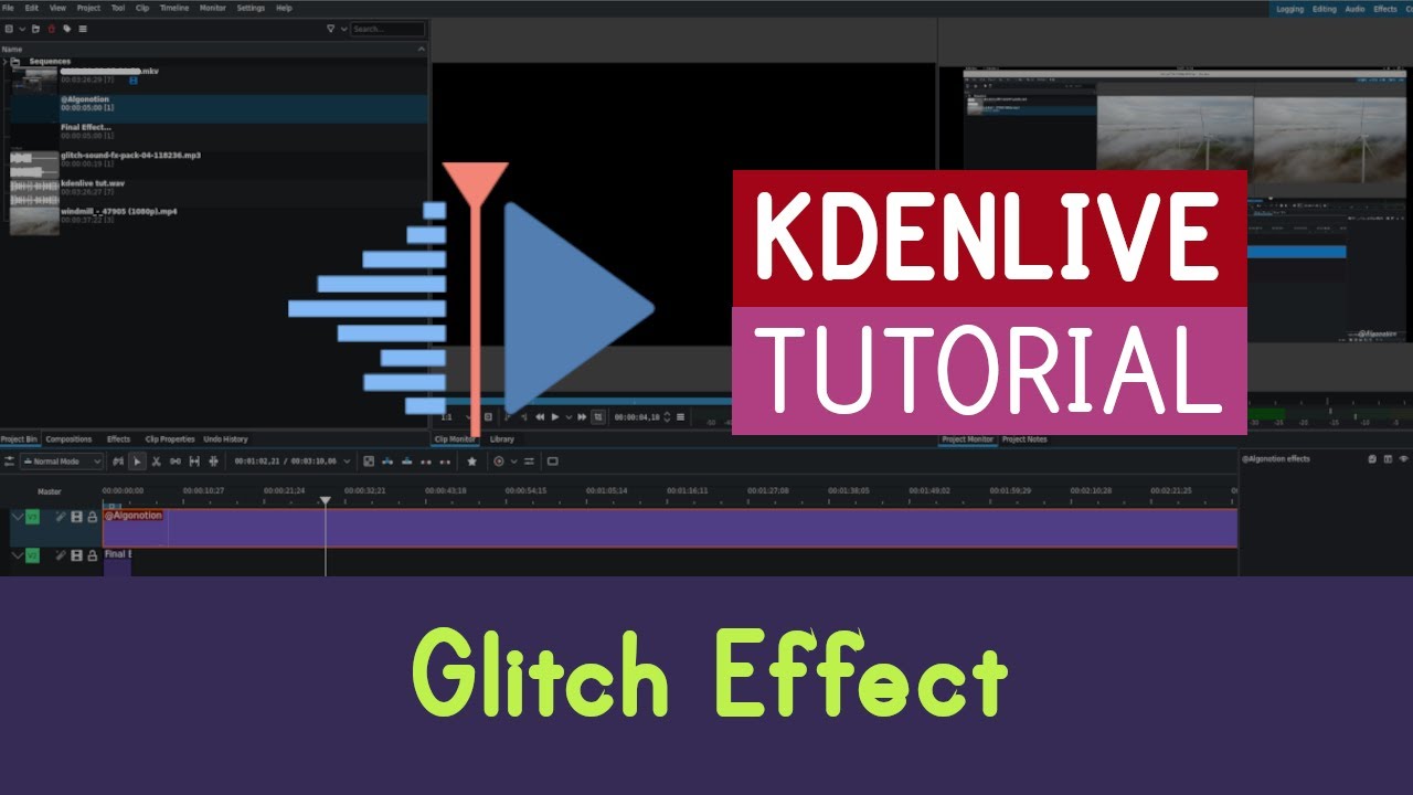 How to do Glitch Effect in Kdenlive - Kdenlive Tutorial - YouTube