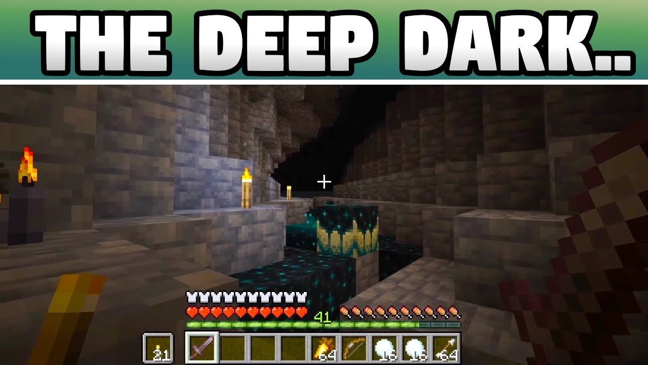 Minecraft 1.17 THE DEEP DARK BIOME!!! - YouTube