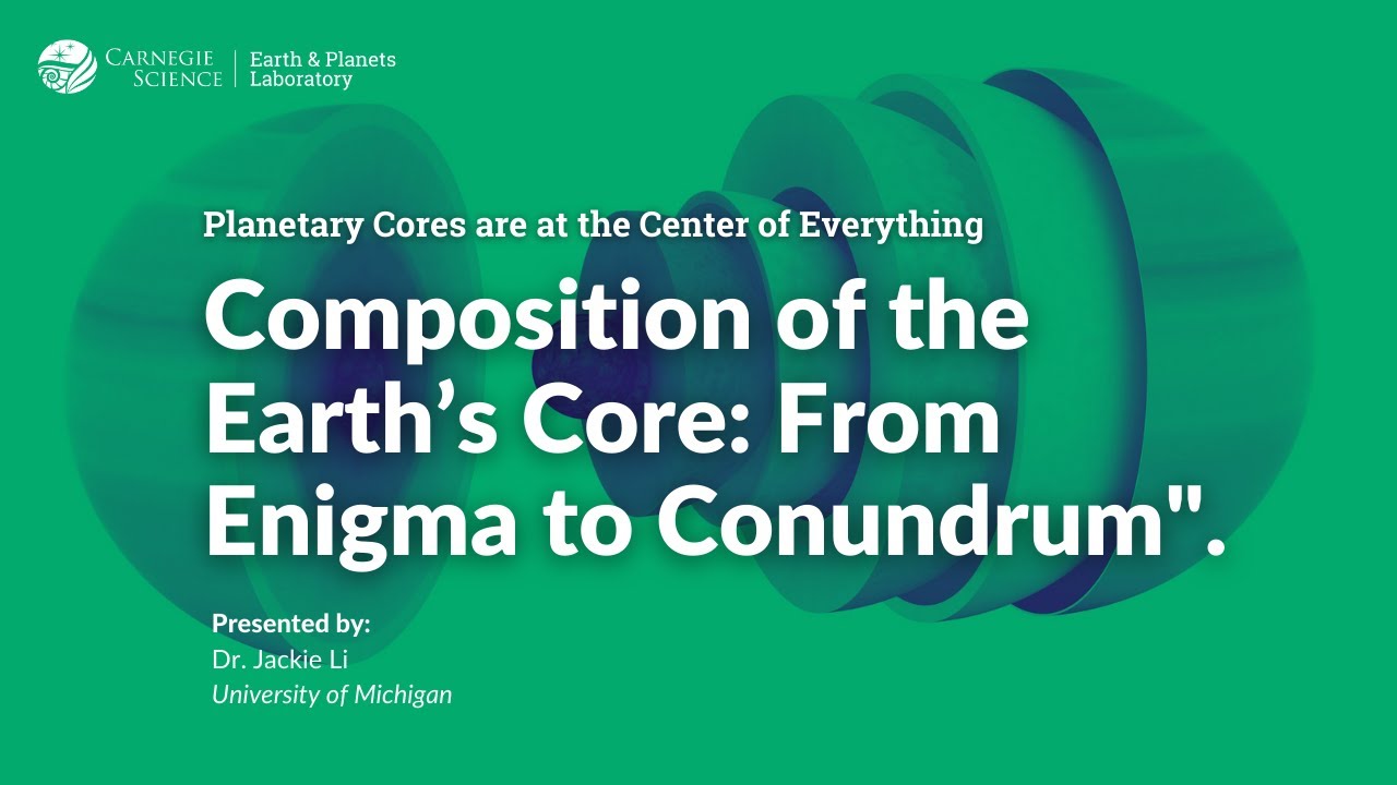 Composition of the Earth’s Core From Enigma to Conundrum - YouTube
