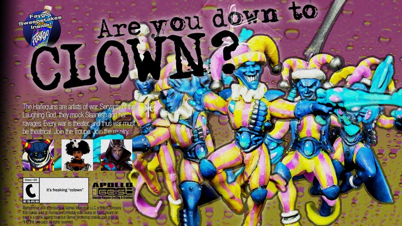 Warhammer 40k Harlequins Aren't CLOWN Enough. Here's How I Fixed That ...