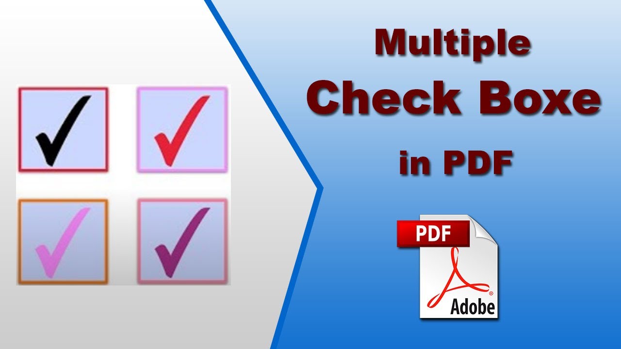 How To Add Multiple Checkboxes In PDF With Adobe Acrobat Pro 2020 YouTube How To Add Multiple Checkboxes In PDF With Adobe Acrobat Pro 2020 YouTube