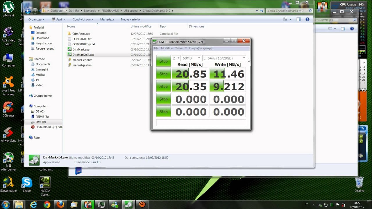 Samsung MicroSD HC 32gb Speed Test - YouTube