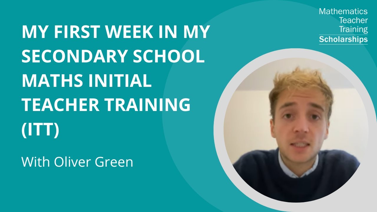 My First Week In My Secondary School Maths ITT Course With Oliver Green ...
