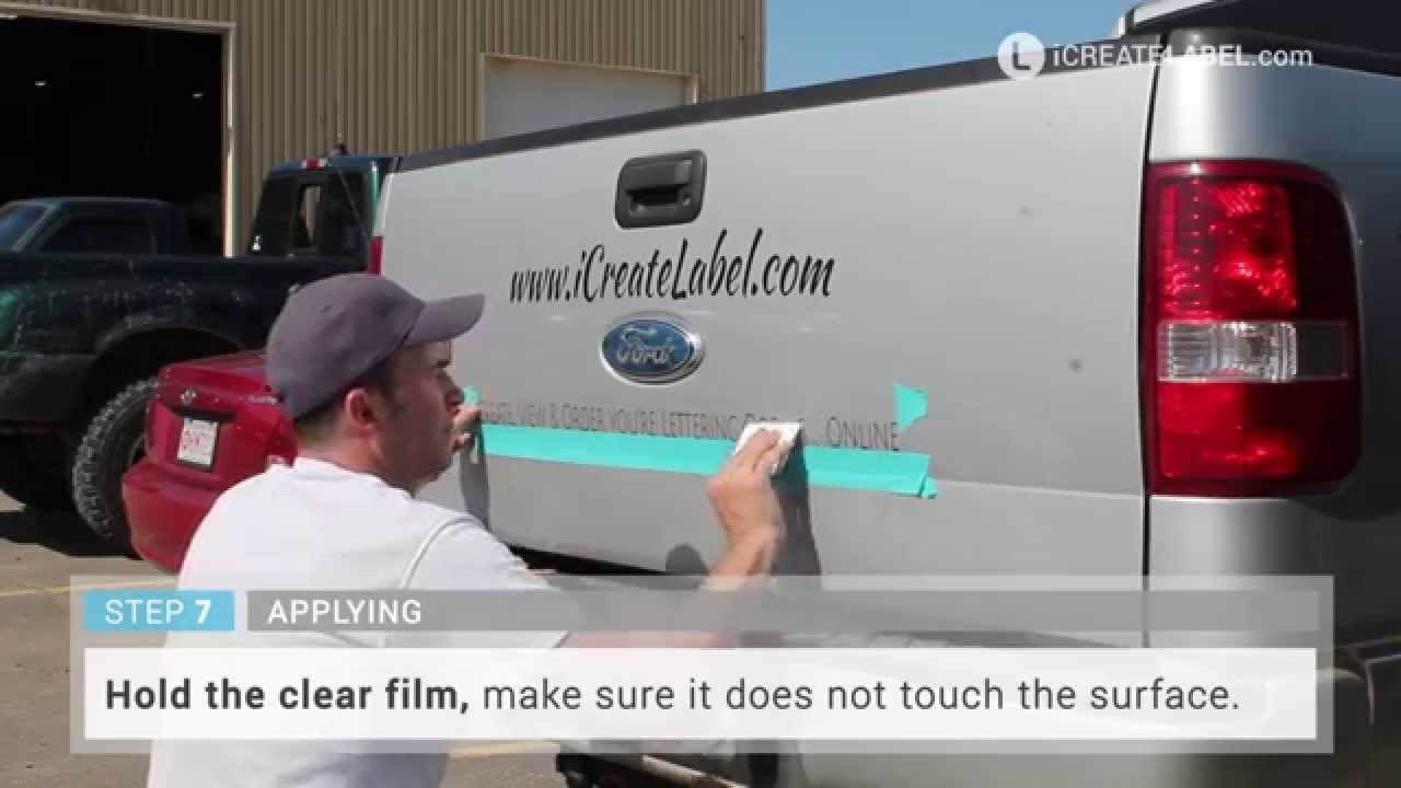 Vehicle Identification Decal Instructions - icreatelabel.com - YouTube