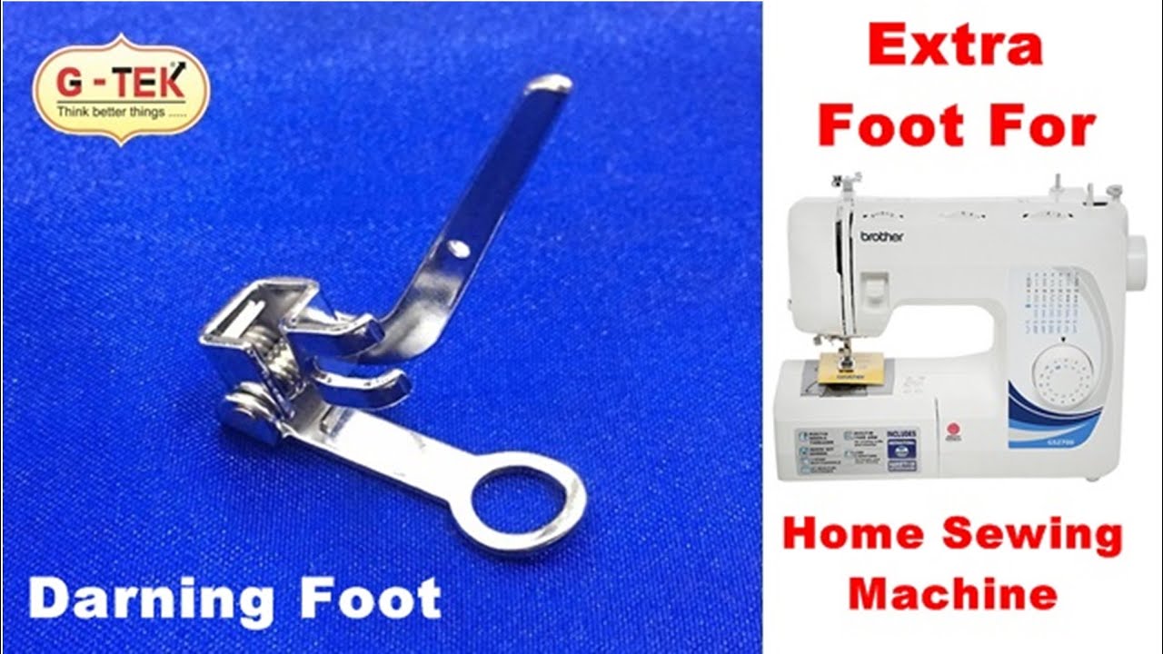 रफू करने के लिए फुट, How To Use a Darning Foot ? , Foor For Usha ...