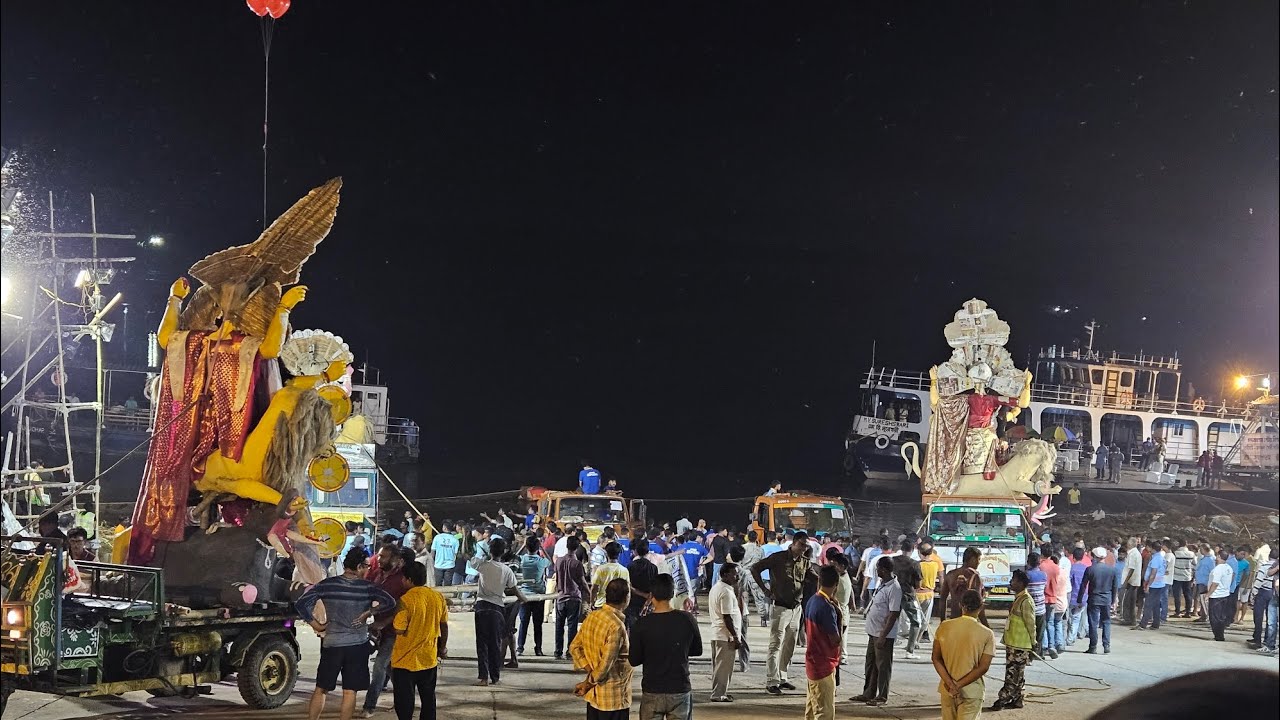 Chandananagar Jagadhatri Thakur Bisarjan 2024 || Shouvik Paul - YouTube
