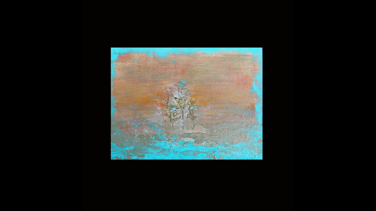 Abstract Painting Tutorial for Beginners - Easy Textured Art - YouTube