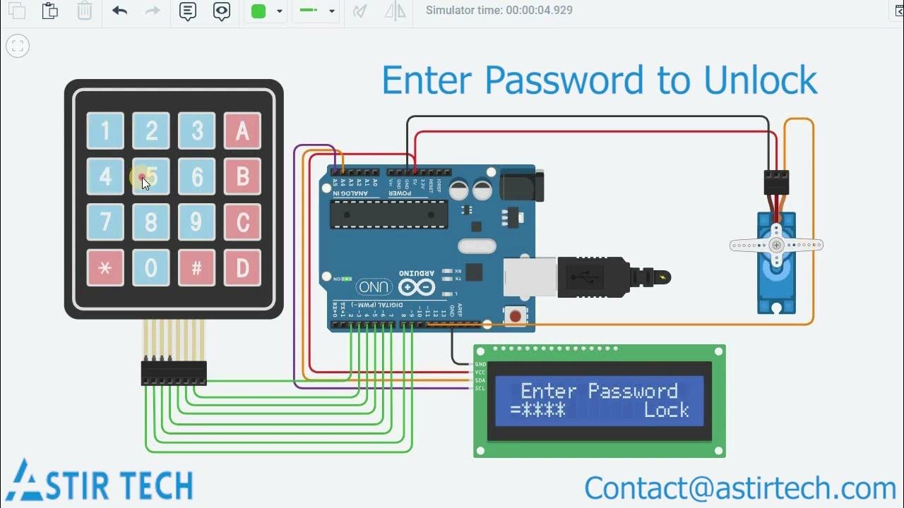 Digital Safe Using Arduino Uno Arduino Safe Arduino Projects Tinkercad Youtube