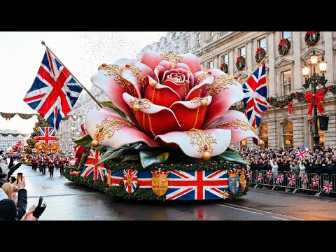 New Year Parade 2026 United Kingdom 🇬🇧 | 180 Giant Royal Floats in British Fairy-Tale Style (4K)