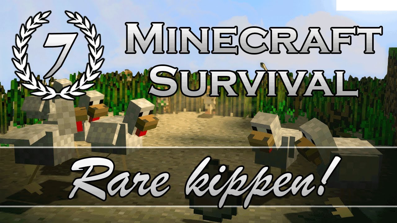 "Rare kippen!" - Minecraft Survival - Aflevering 7 - YouTube