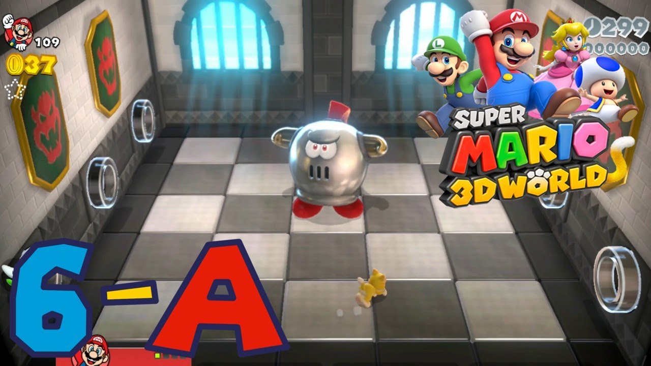 6-A Prince Bully Blockade - Gameplay Walkthrough - Super Mario 3D World ...