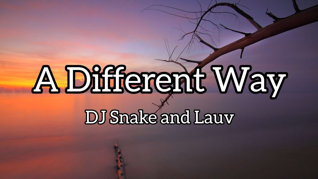A Different Way (Lyrics) Song By DJ Snake and Lauv#music#lyrics - YouTube