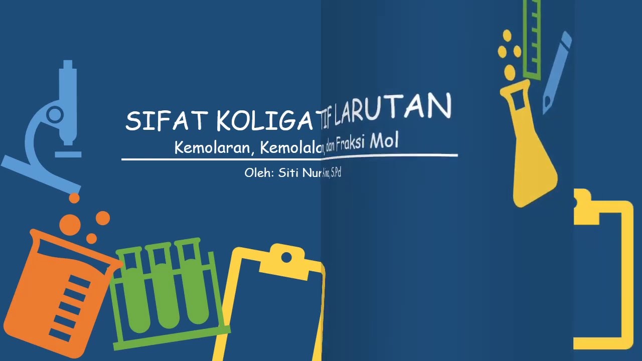 Kemolaran, Kemolalan, dan Fraksi Mol - YouTube