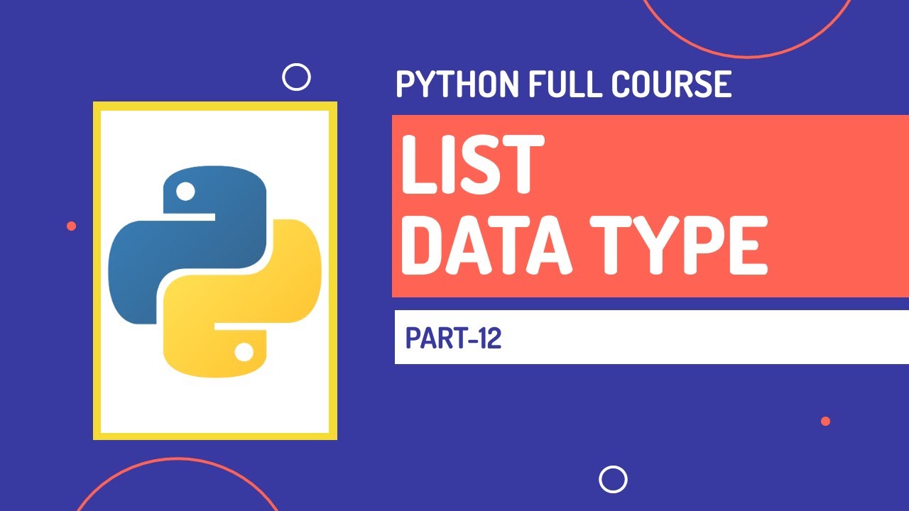 List Data Type Python Full Course Part 12 Hindi YouTube List Data Type Python Full Course Part 12 Hindi YouTube
