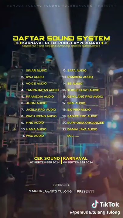 daftar sound system karnaval ngentrong campurdarat tulungagung 2024 #shorts - YouTube