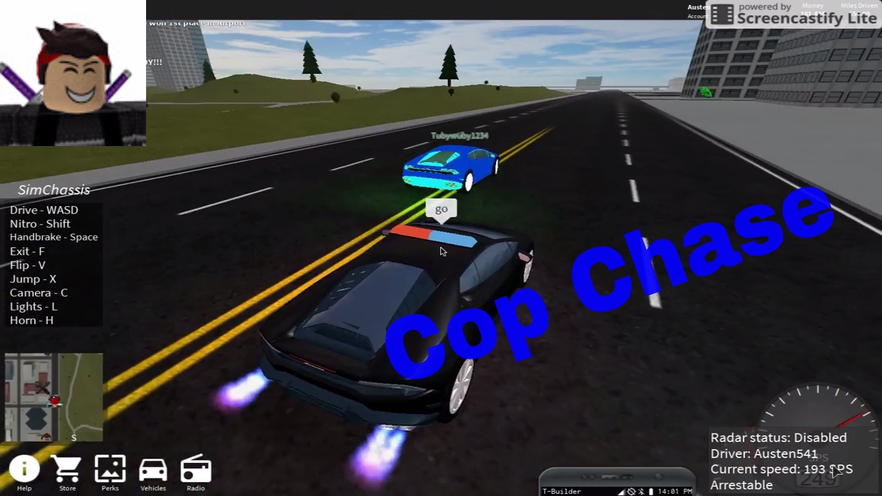 POLICE CHASE | vehicle Simulator | ROBLOX - YouTube
