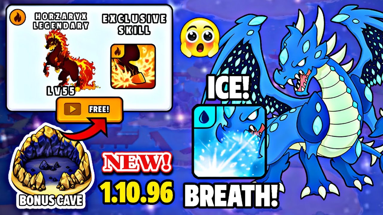 Aragonyx New Skill ICE BREATH 🤩 | Dynamons World New Update 1.10.96 ...