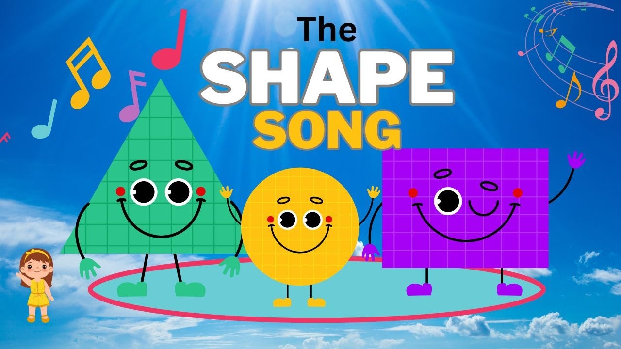 Shapes Song for Kids | Fun Geometry Nursery Rhyme | Learn Shapes with ...