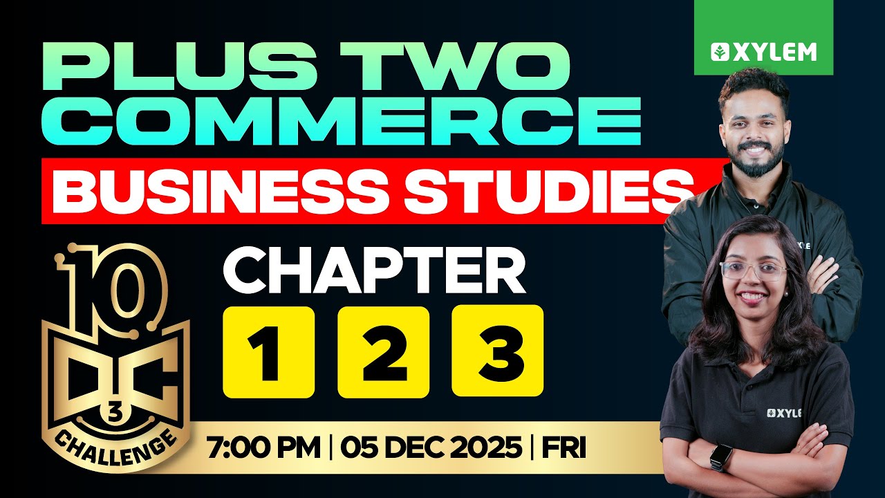 Plus Two Commerce - Business Studies | Chapter 1,2,3 | 10 Days ...