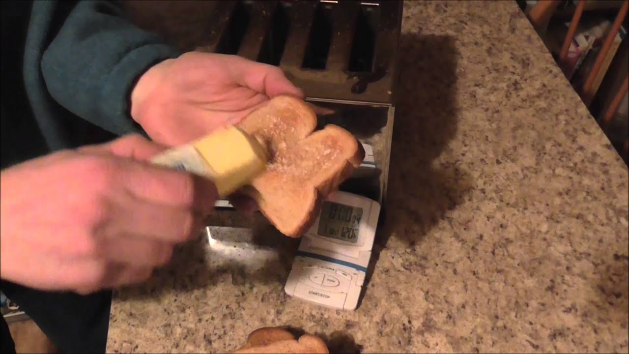 How To Butter Toast Fast: A Large Family Father's Way; No Knife Needed ...