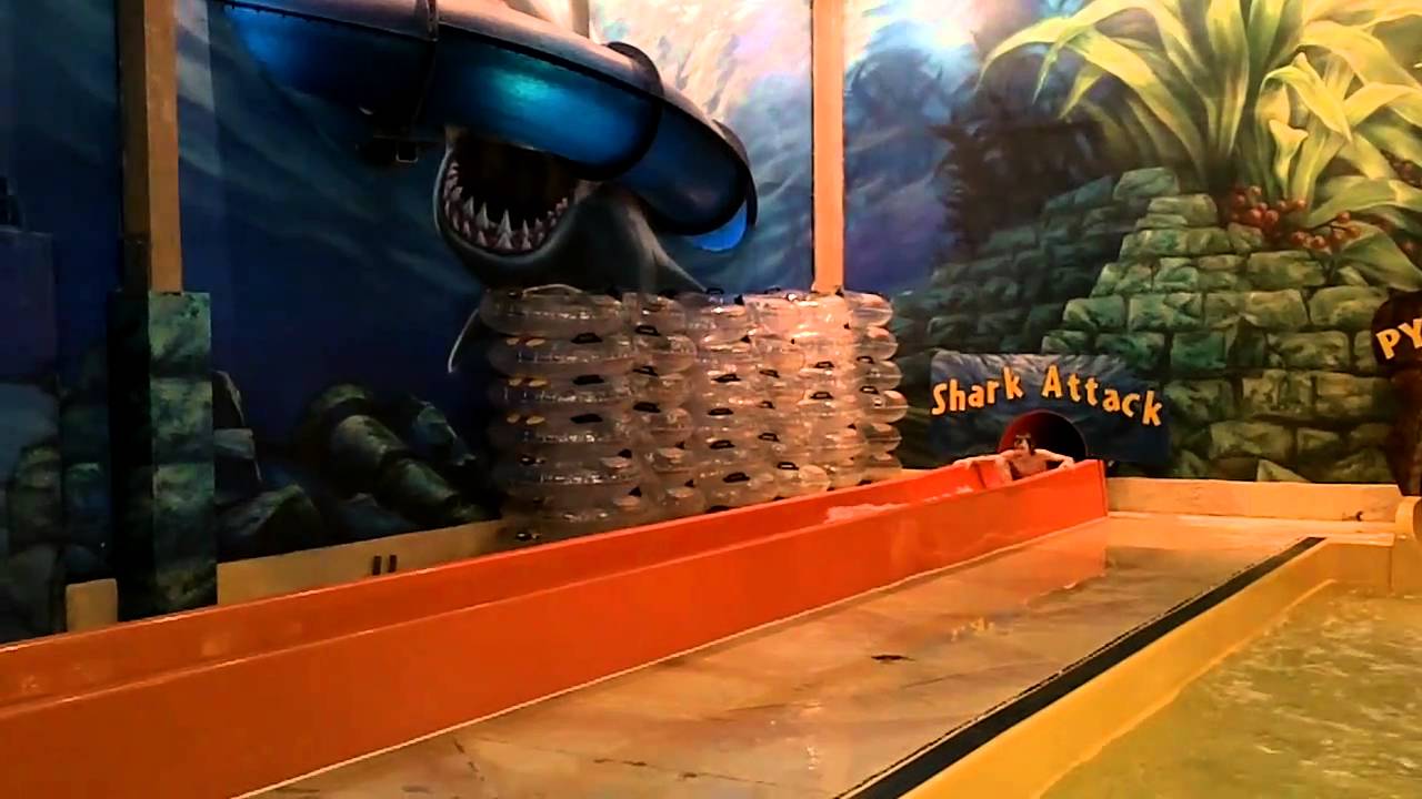 Aron on Shark Attack at Splash Lagoon - YouTube