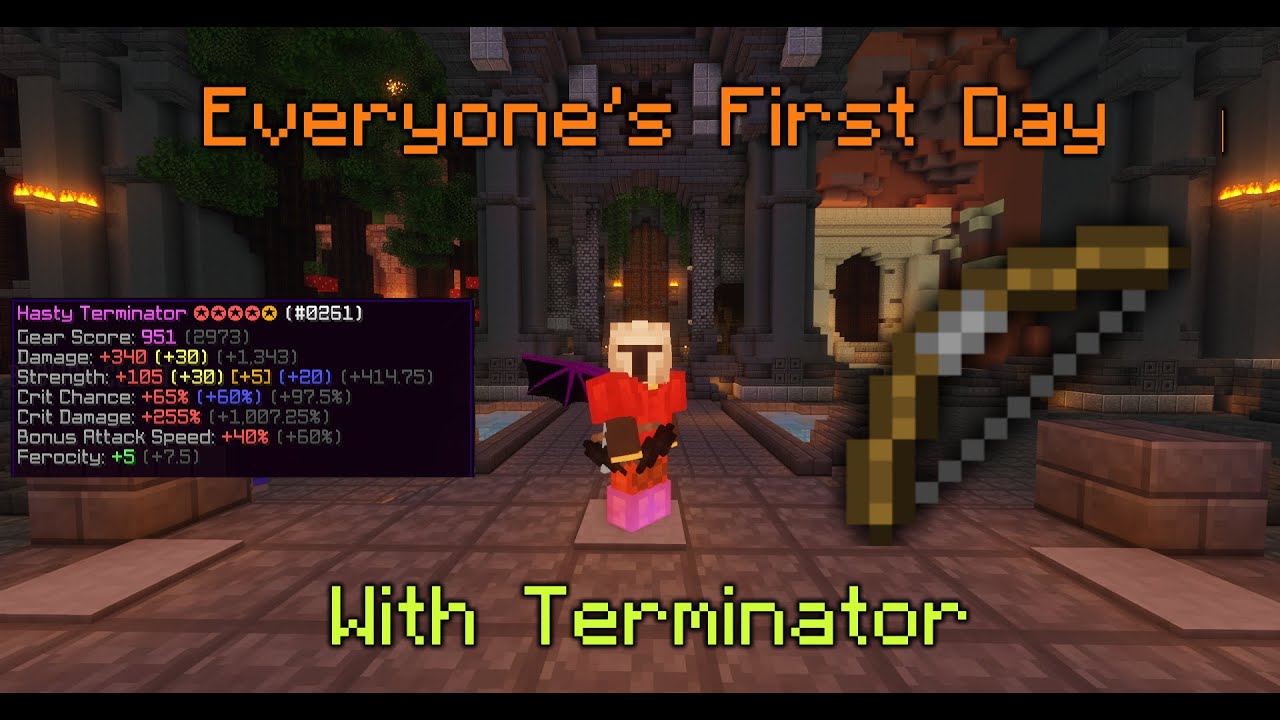everyone's first day using a terminator | Hypixel Skyblock - YouTube