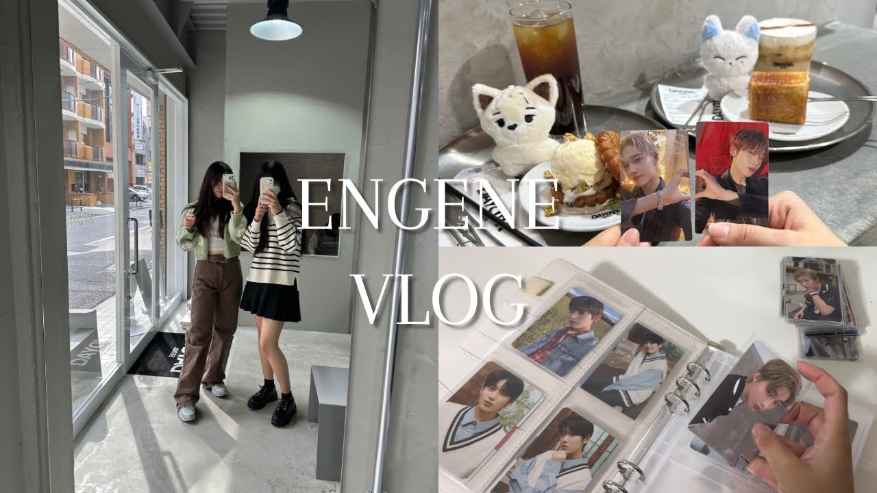 [ENGENE|VLOG] korean cafe,heeseung day,reorganizing photocards,enhypen ...