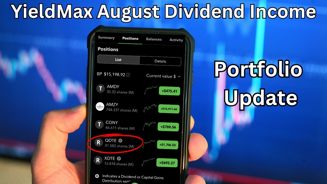 Portfolio Review - August YieldMax Dividend Income - Buying Qdte ...