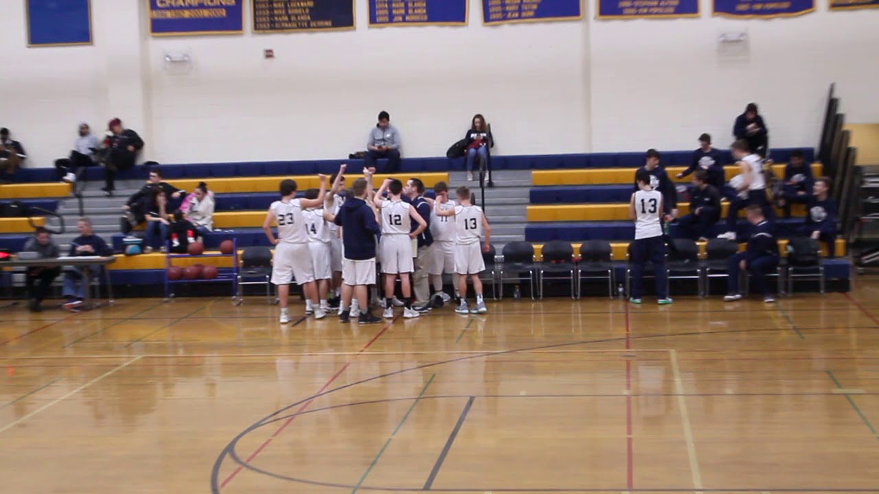 RHAM HS Freshman Basketball vs New Britain 4thQ 2017/2018 - YouTube