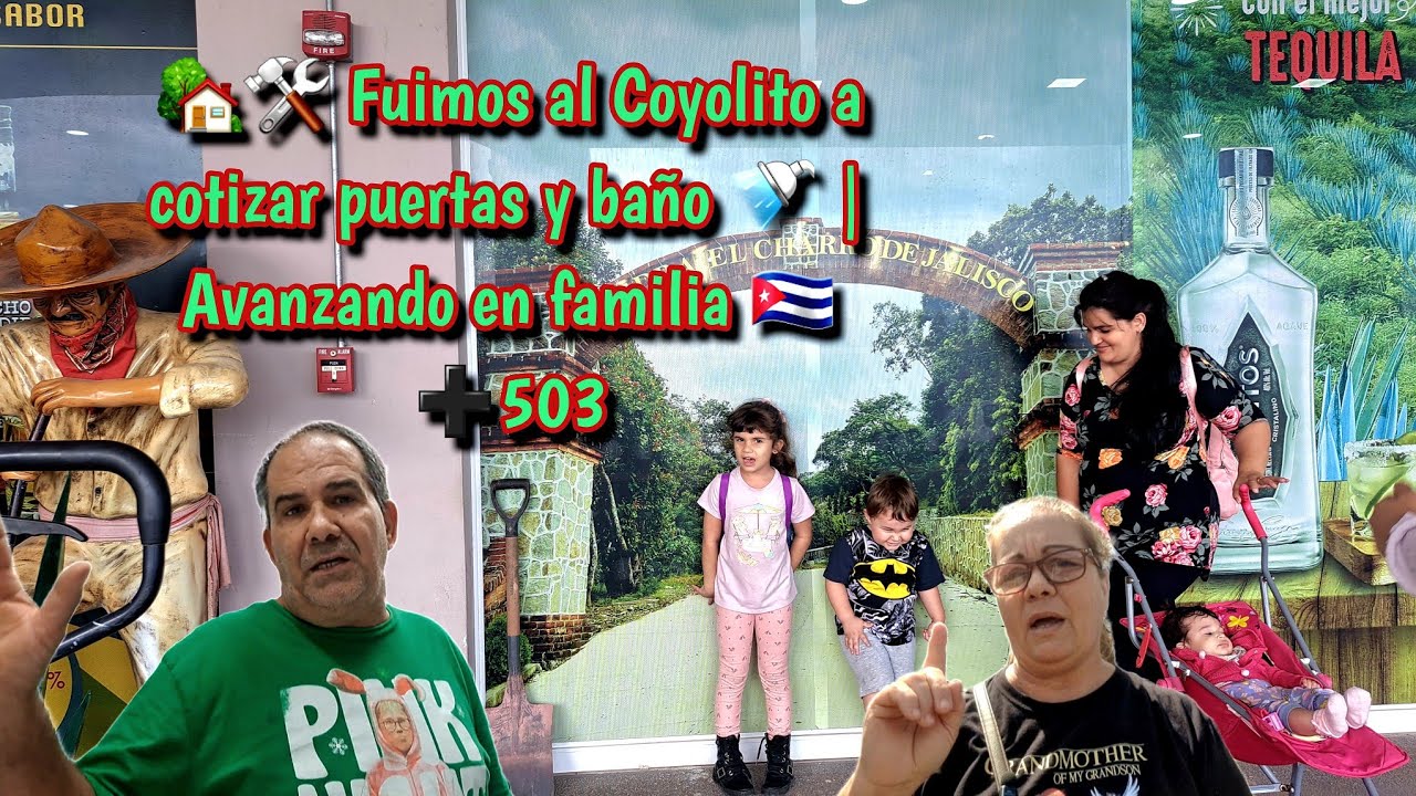 👨‍👩‍👧‍👦 Un día en familia en El Coyolito cotizando puertas y baño - YouTube
