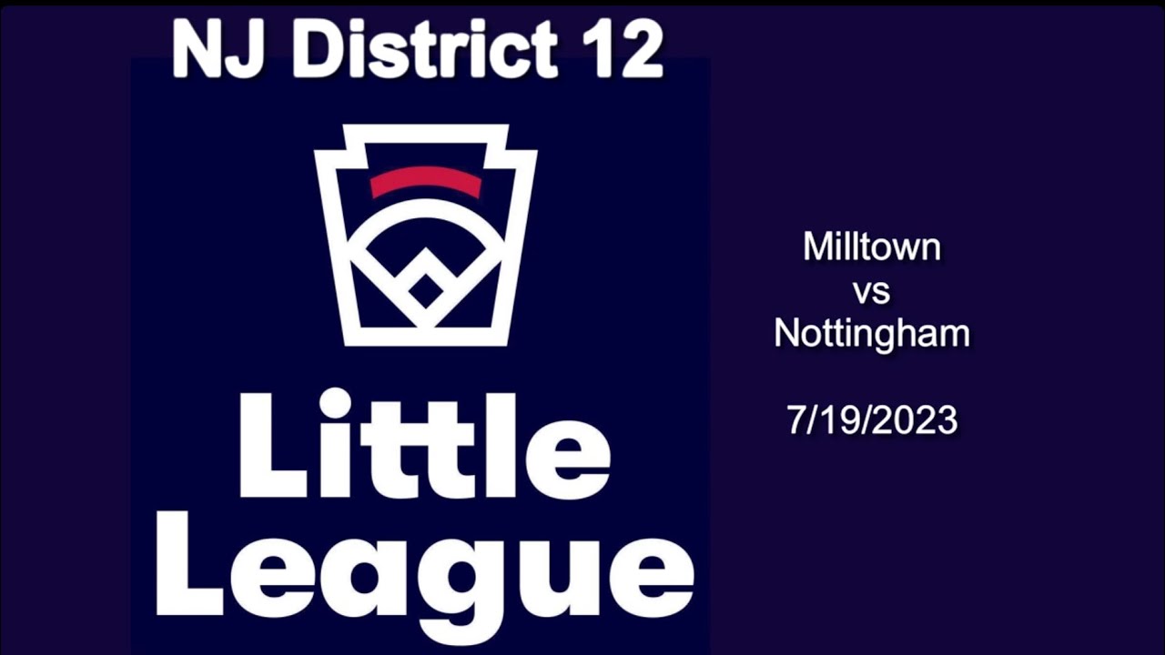 Little League Baseball | NJ Section 3 12 Year Olds | Milltown vs ...