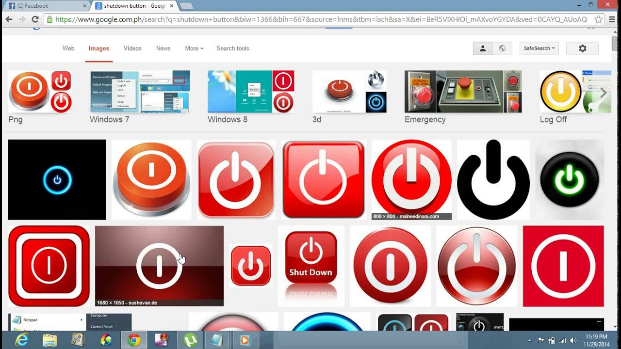 how to make a shutdown icon in 3 easy steps - YouTube