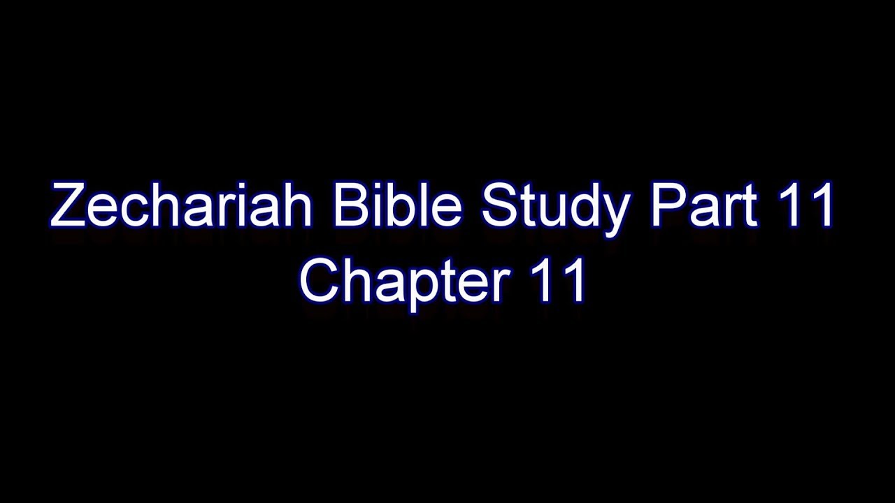 Zechariah Bible Study - part 11 - Chapter 11 - YouTube
