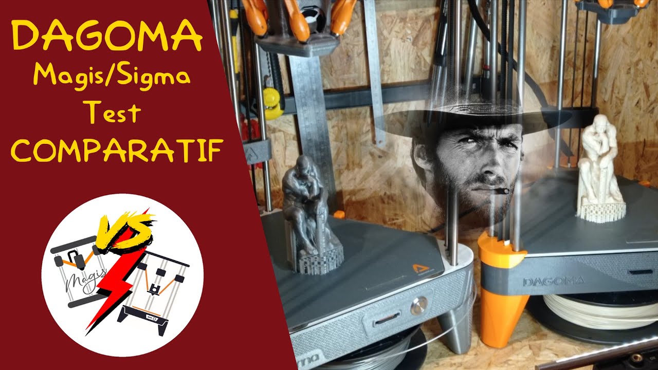 Dagoma Sigma - Test comparatif avec la Magis - YouTube