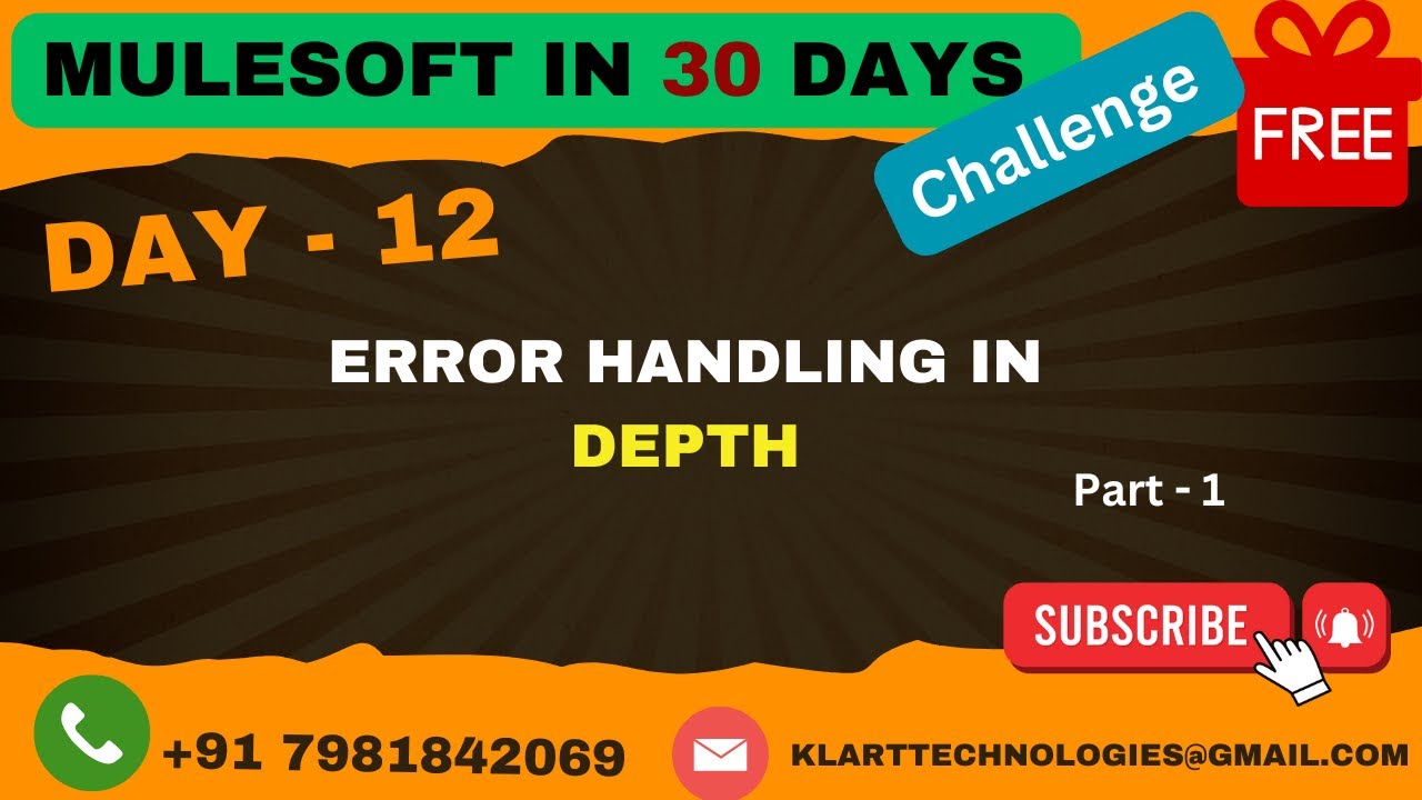 12 Error Handling In Mule 4 Explained In Depth Mulesoft Best Practices And Examples Part 1