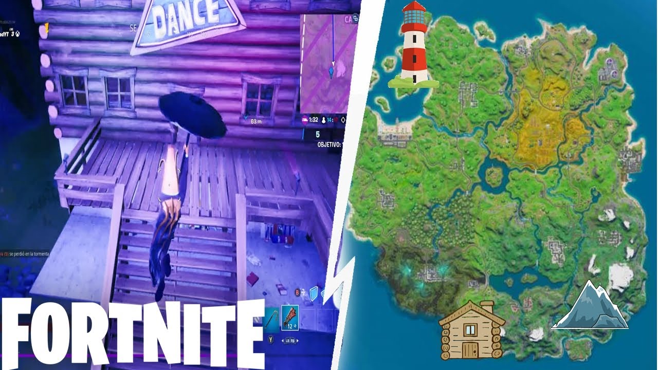 Aterriza en Faro de Lockie, Apres Ski y Monte Kay | Fortnite Battle ...