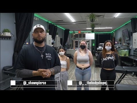 Bauchpiercing-Anleitungsvideo im Detail (nicht zum Ausprobieren zu Hause)