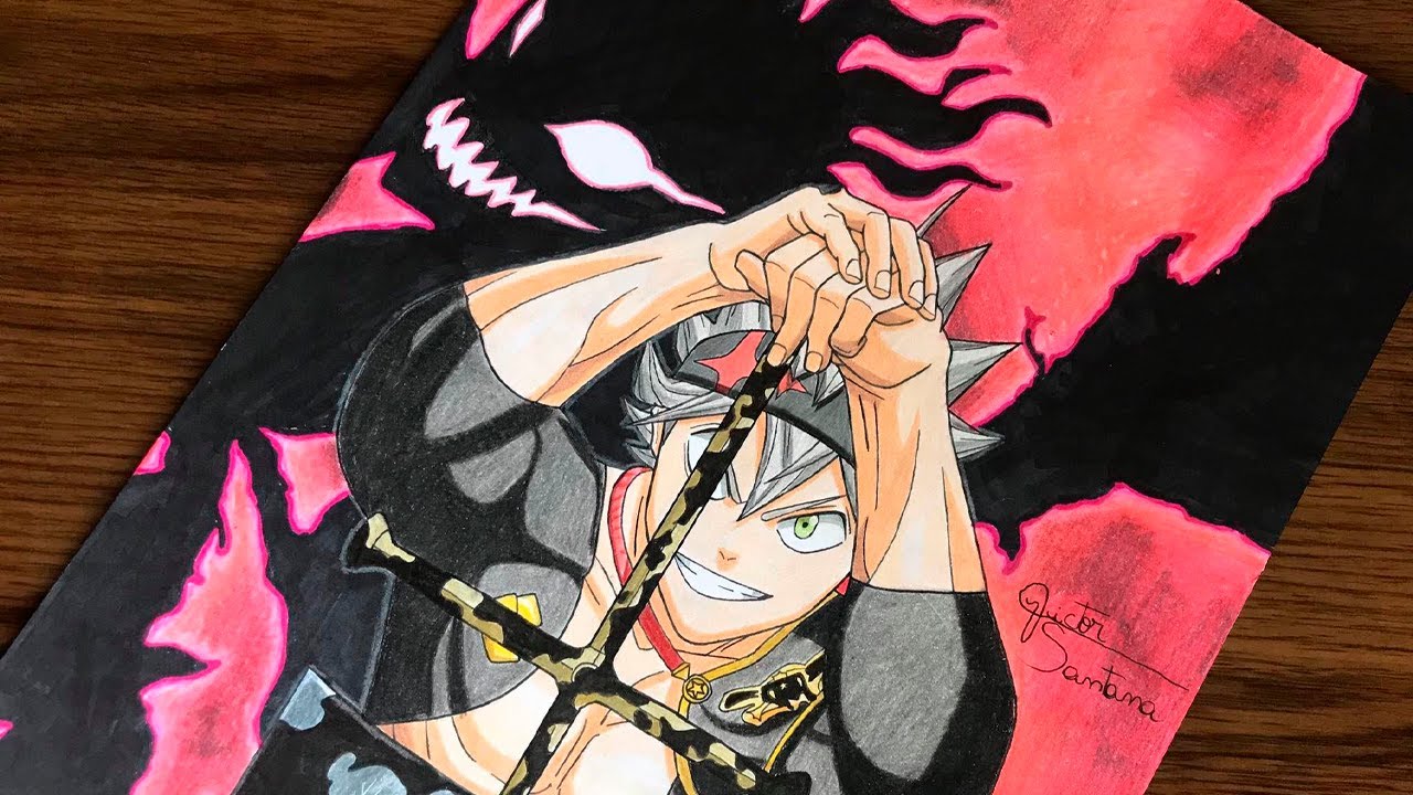 Drawing ASTA [Black Clover] - YouTube