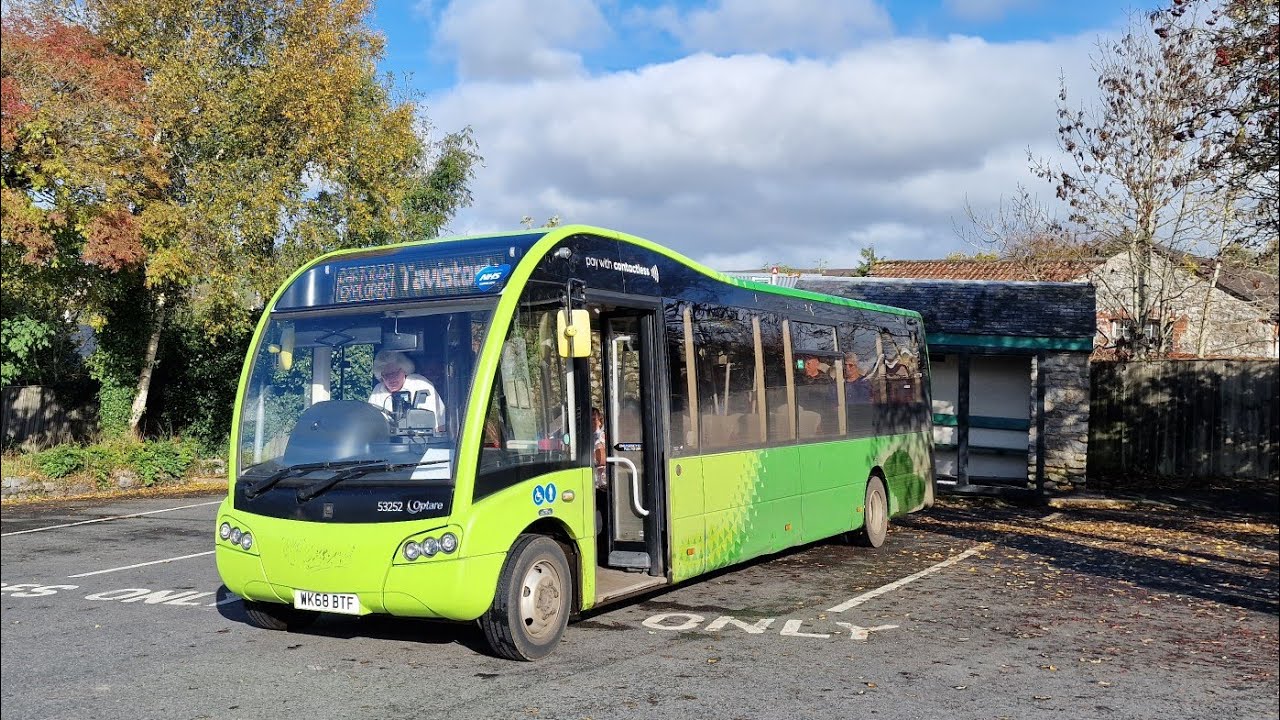 First Kernow Optare Solo M9950SR WK68 BTF (53252) on Dartmoor Explorer ...