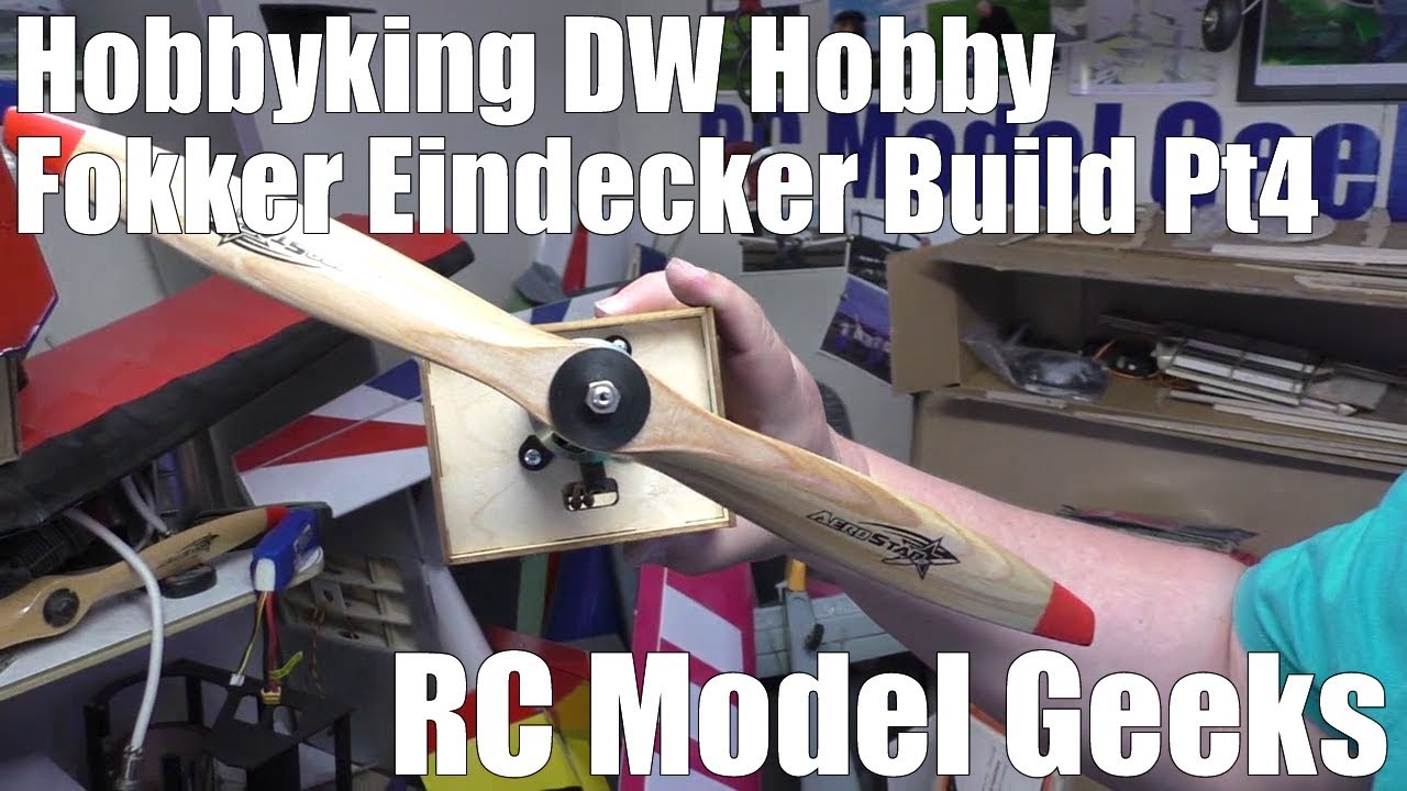 Hobbyking DW Hobby Fokker Eindecker Build Pt4 RC Model Geeks - YouTube