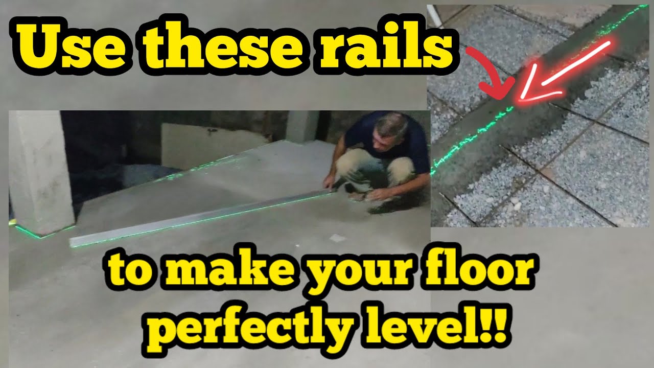 How to make a concrete floor perfectly level! - YouTube