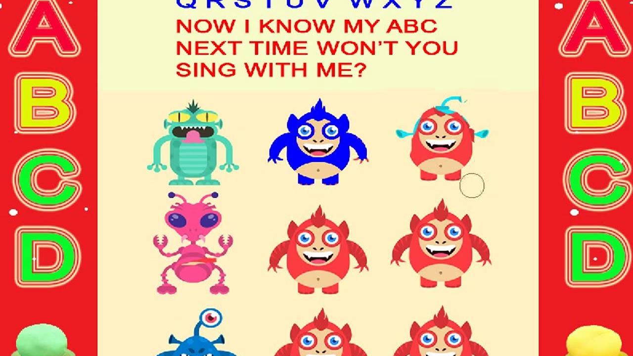 Funny aliens-monsters-learn abc-abc song-abc-alphabet song-phonics-toys ...