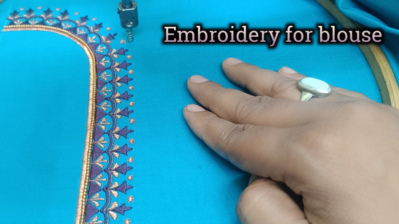 Simple thread work for blouse | Thread work simple blouse | rizwan ...